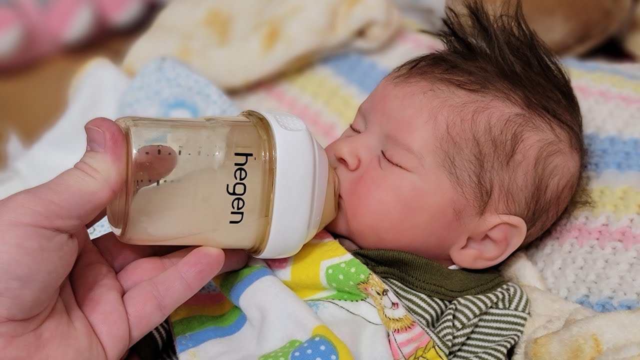 Morning Routine with Reborn Baby Boy| Reborn Role Play| Feeding and ...