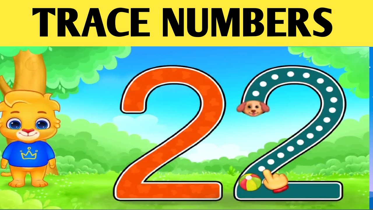 Tracing numbers 20 to 50 in English for kids | Tracing numbers | 20 to ...