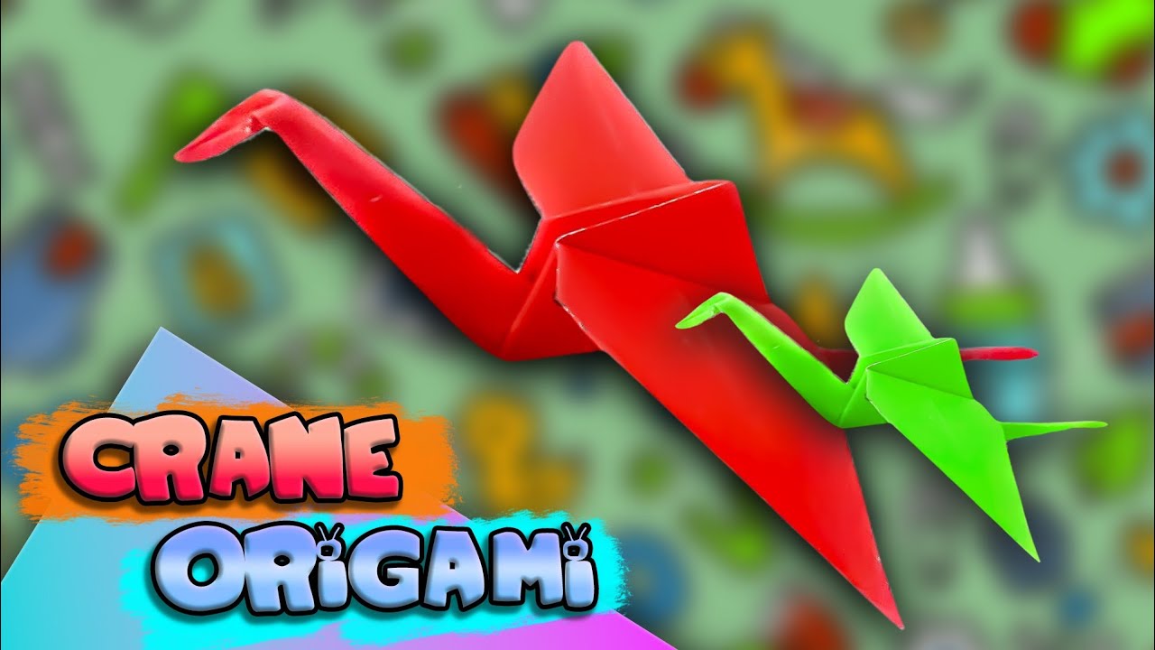 I make AN fantastic crane origami in 7 MINUTES // CRANE ORIGAMI - YouTube