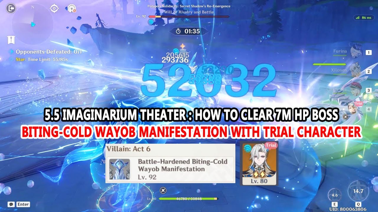 5.5 Imaginarium Theater : How to Clear 7M HP Biting-Cold Wayob ...