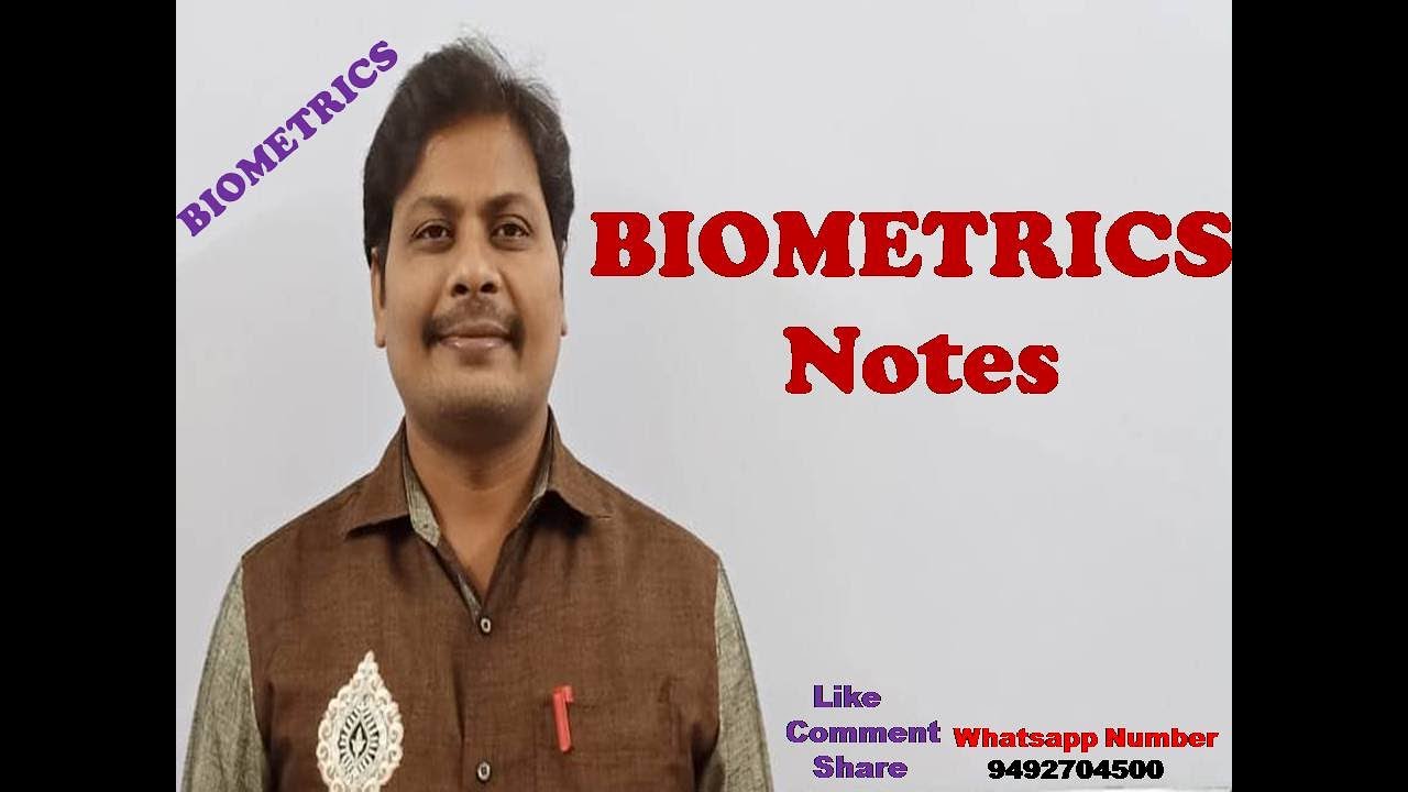 Biometrics Notes || Biometrics PDF Notes || Lecturer Notes on ...