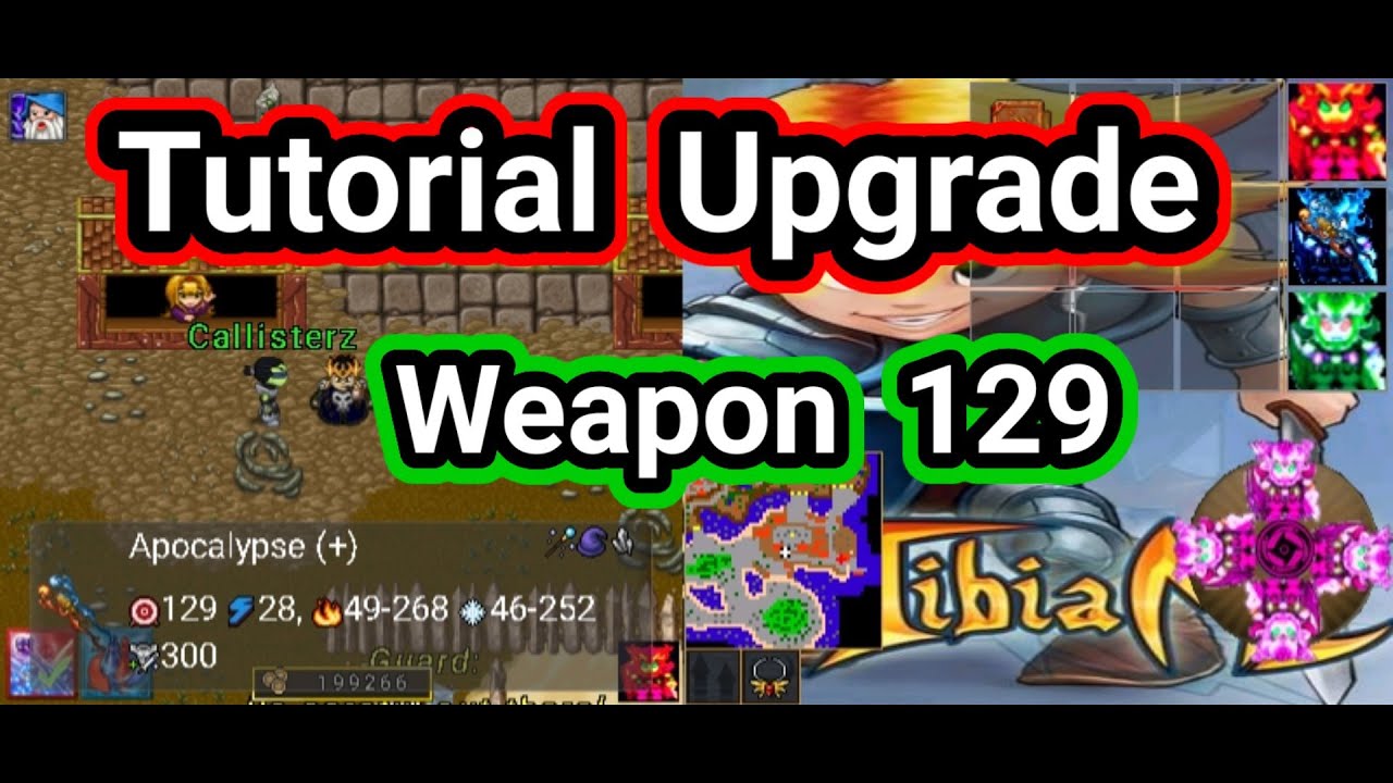 Tutorial upgrade weapon 129 api+es tibiame - YouTube