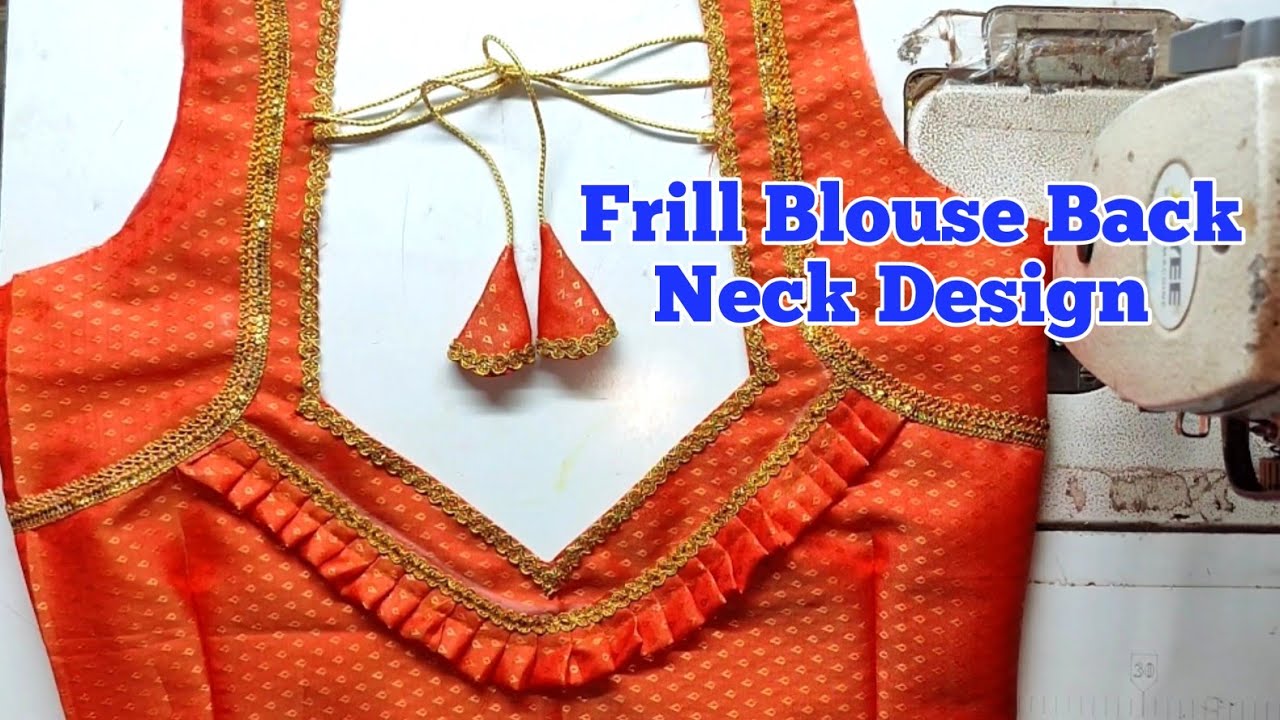 latest new trend frill blouse designs ideas|| stylish blouse designs ...