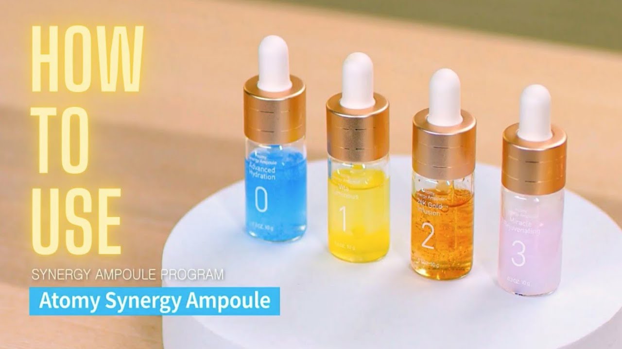 Atomy Synergy Ampoule || How to use || Korean Anti Aging Skin Care Set ...