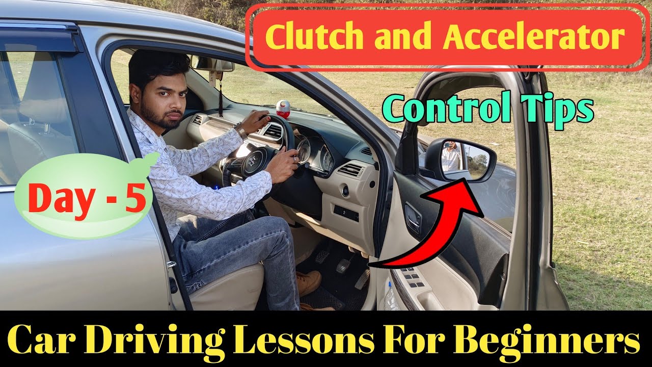 clutch and accelerator control tips ।। car driving lessons for ...
