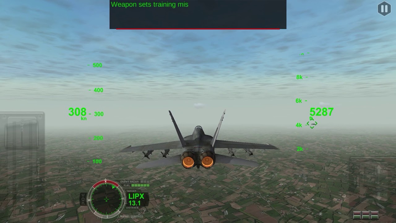 AirFighters Combat Flight Sim Gameplay (Weapons Set Training) - YouTube