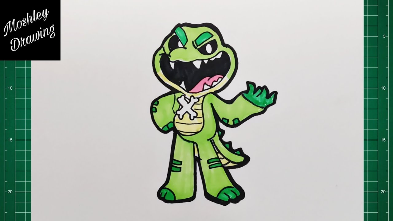 How to Draw Allister Gator - Poppy Playtime - YouTube