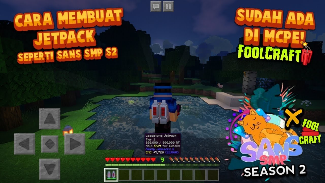 BARU!! JETPACK DI SANS SMP S2 SUDAH ADA DI MCPE!! - SansSmp S2 - YouTube