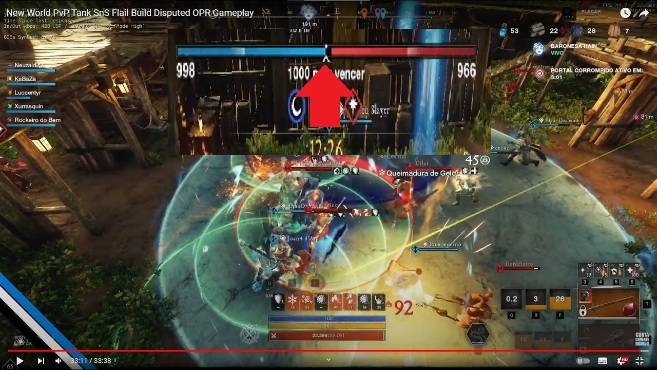 New World PvP Tank SnS Flail Build Disputed OPR Gameplay - YouTube