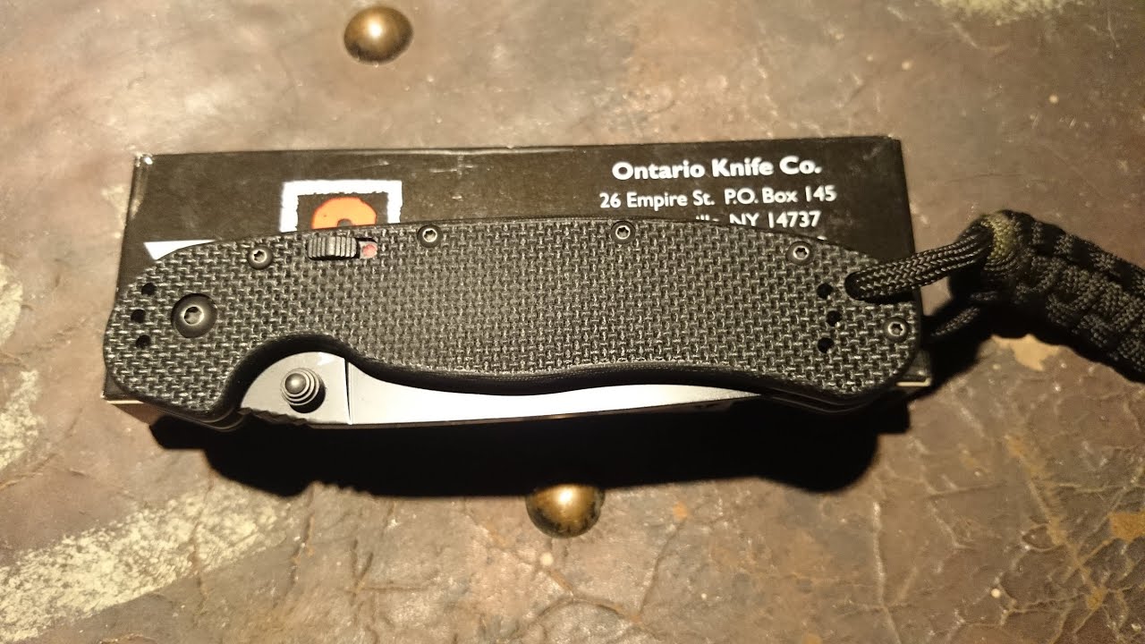 Ontario RAT Model 1A assisted opening folder - YouTube