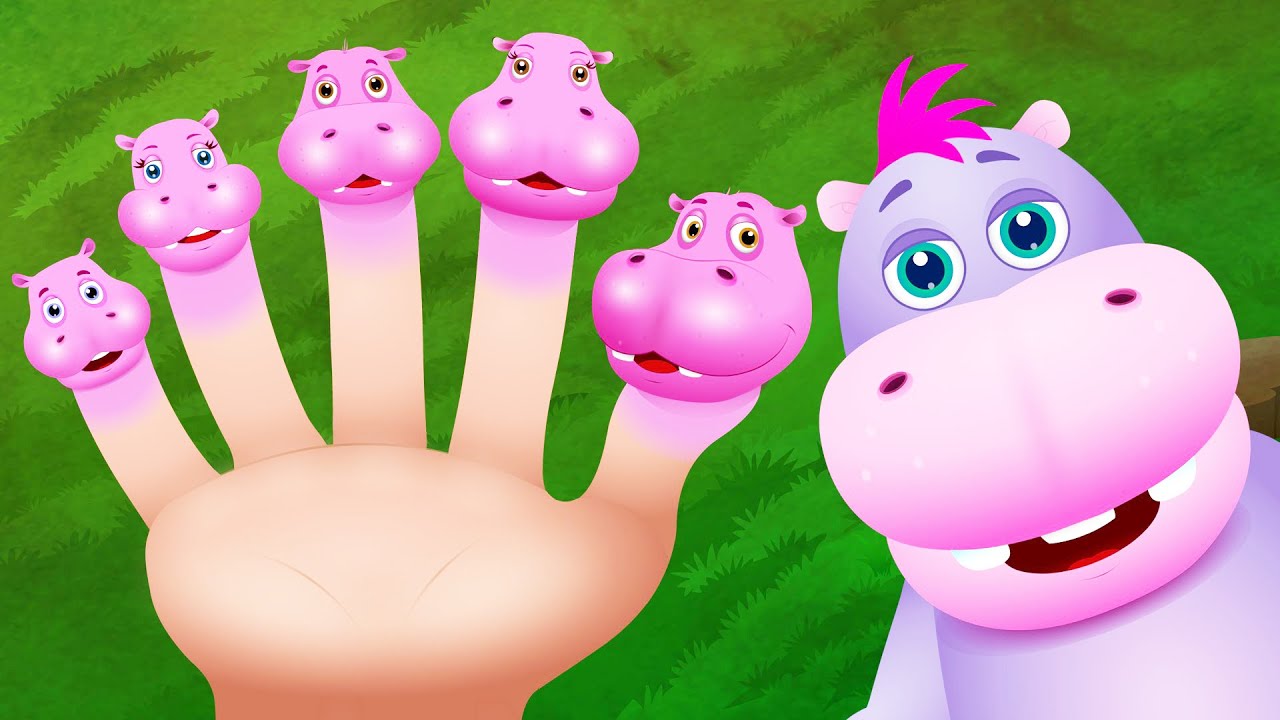 Hippo Animal Finger Family Song™ | Hippo Animal Finger Family ...