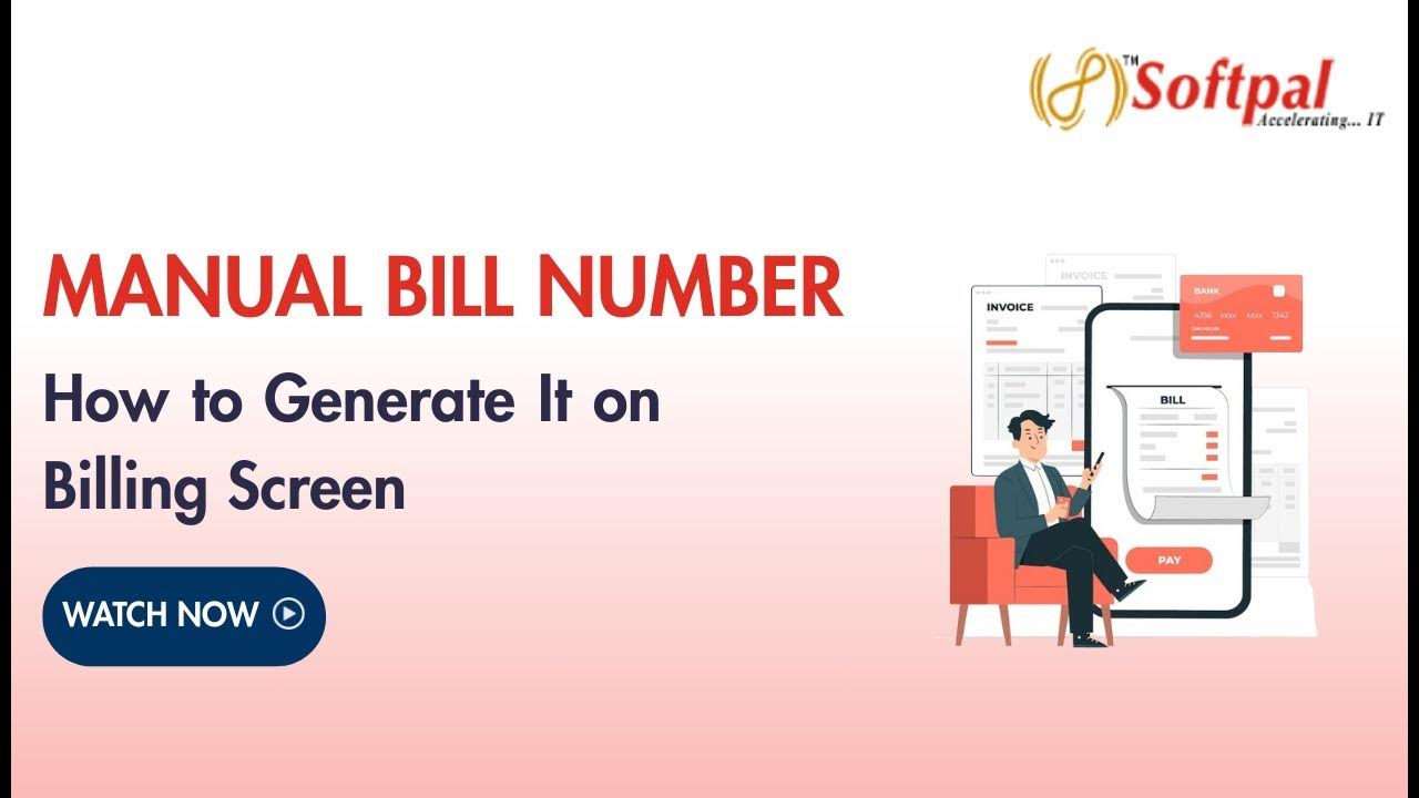 How To Generate The Manual Bill Number in Billing Screen - YouTube