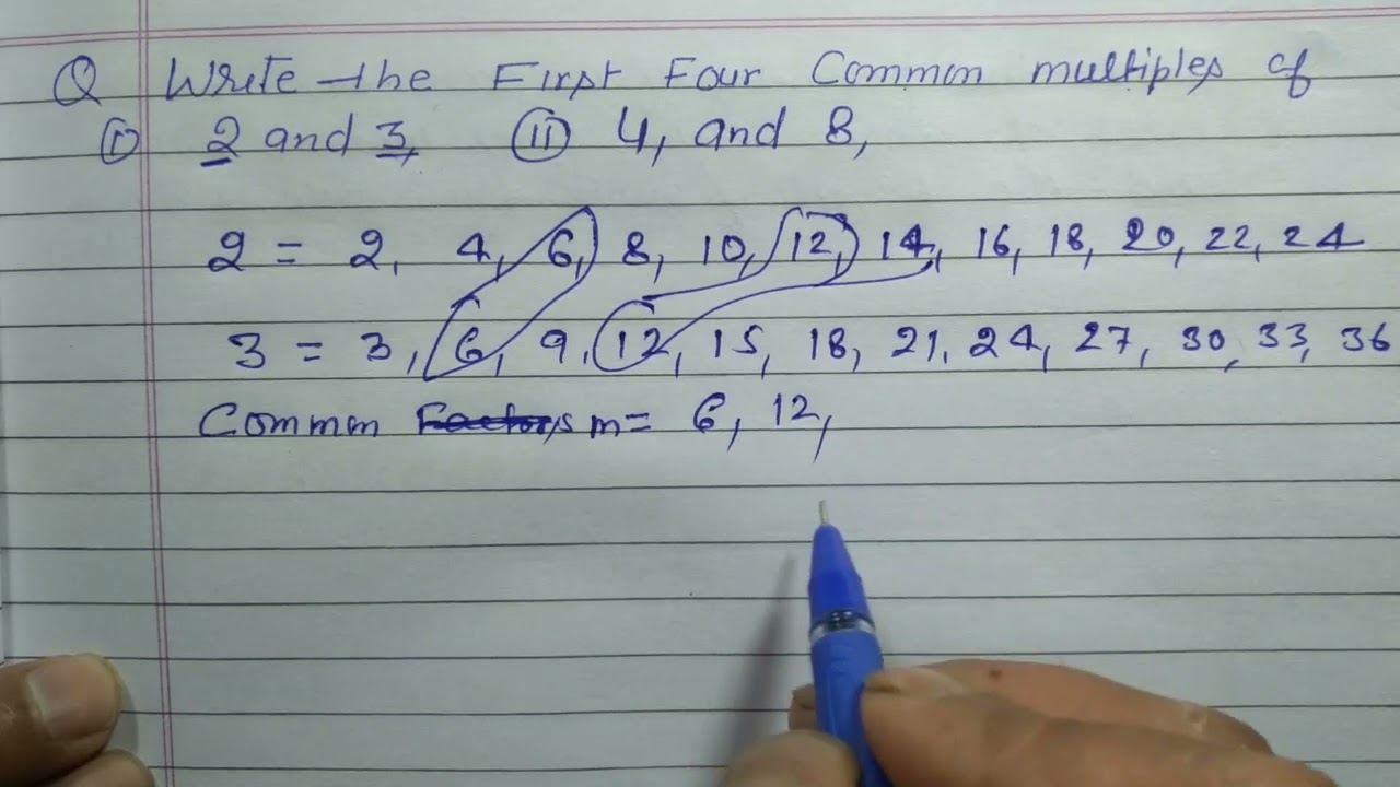 Write The First Four Common Multiples Of 4 And 8 YouTube Write The First Four Common Multiples Of 4 And 8 YouTube