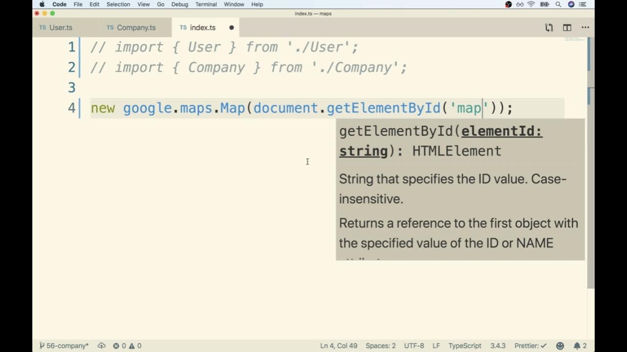 Typescript Guide Lesson 58 Exploring Type Definition Files Youtube
