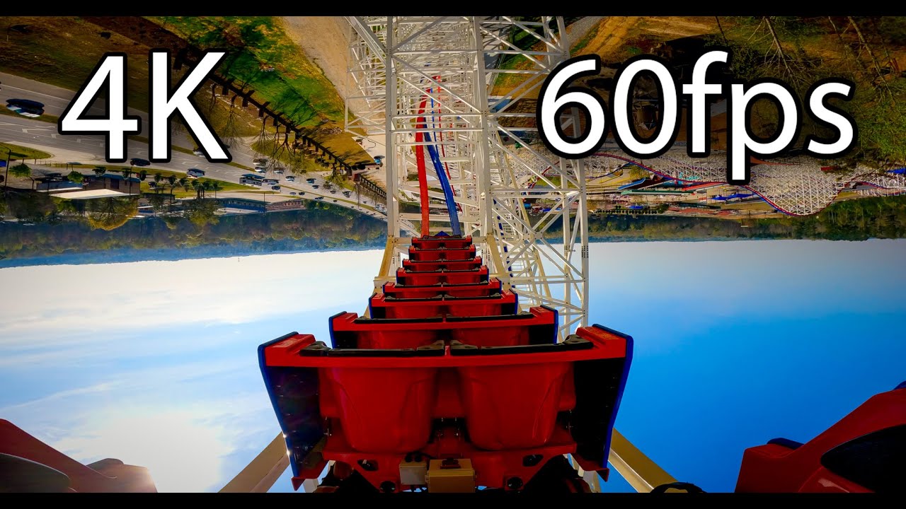 ArieForce One back seat on-ride 4K POV @60fps Fun Spot America Atlanta ...