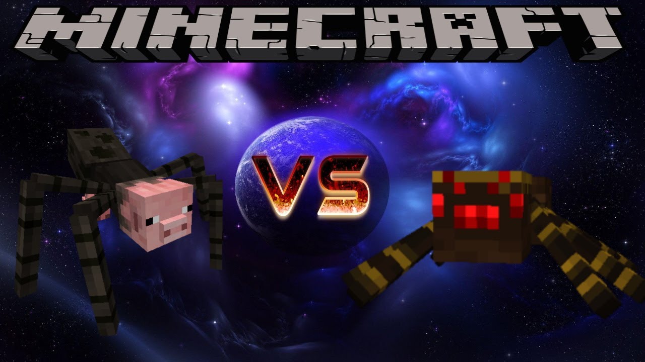 MUTANT SPIDER PIG VS KING SPIDER - MINECRAFT 1.12.2 (MOB BATTLE) - YouTube