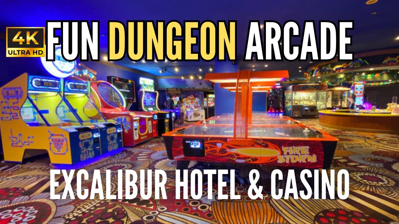 Fun Dungeon Arcade Excalibur Hotel & Casino Las Vegas - YouTube