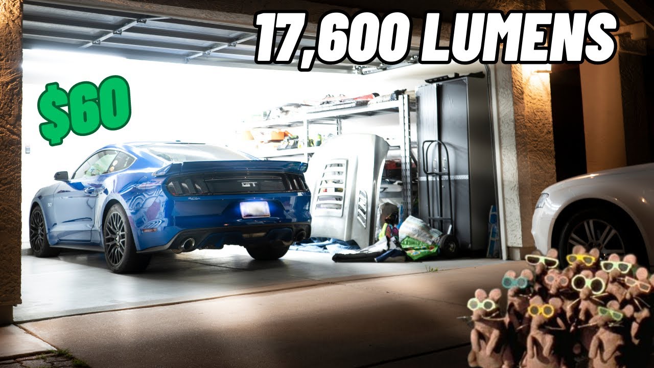 The Best Cheap Garage/ Workshop Lighting - YouTube
