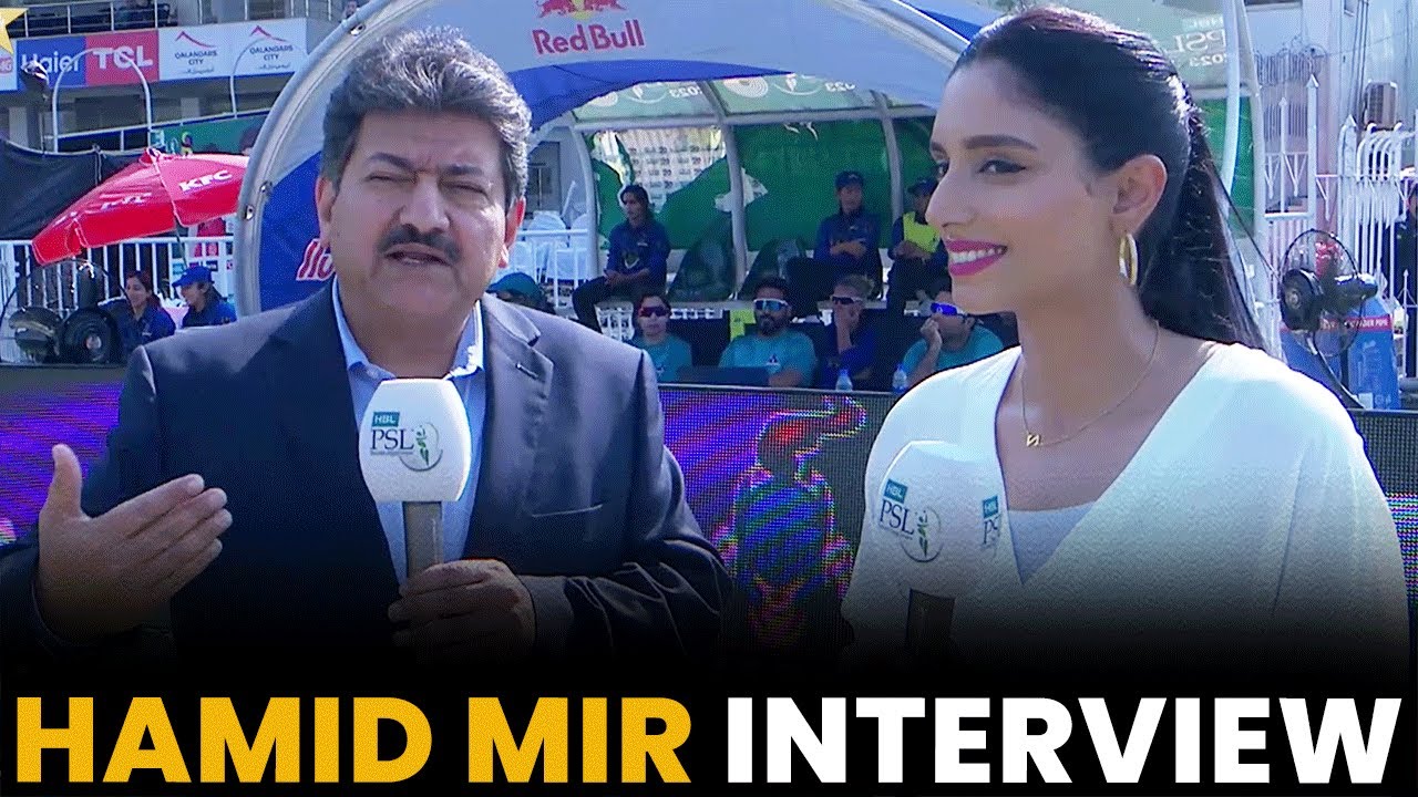 Hamid Mir Interview | Amazons vs Super Women | Match 3 | Women's League ...