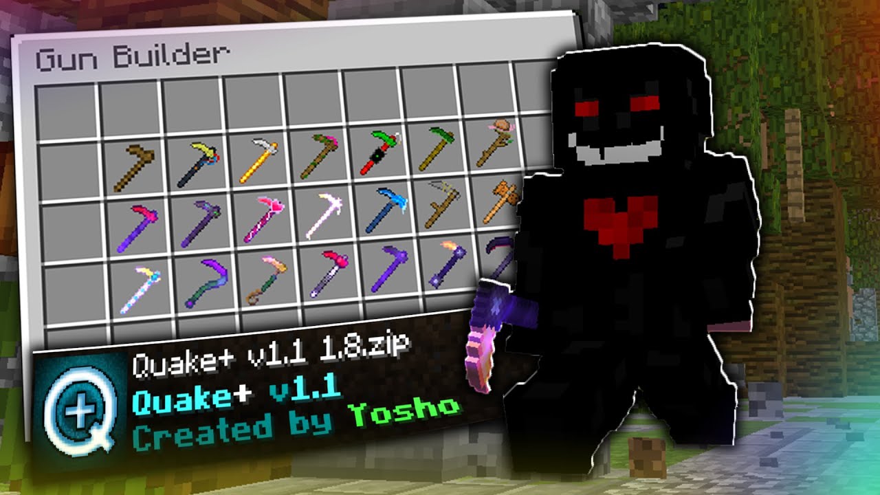 Trying a new CUSTOM Quakecraft Texture Pack Overlay - YouTube