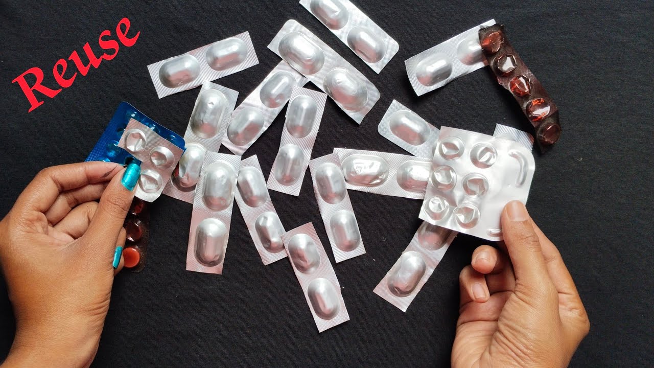 Best Out Of Waste Craft Idea Of Medicine Wrapper//DIY Home Decor ...