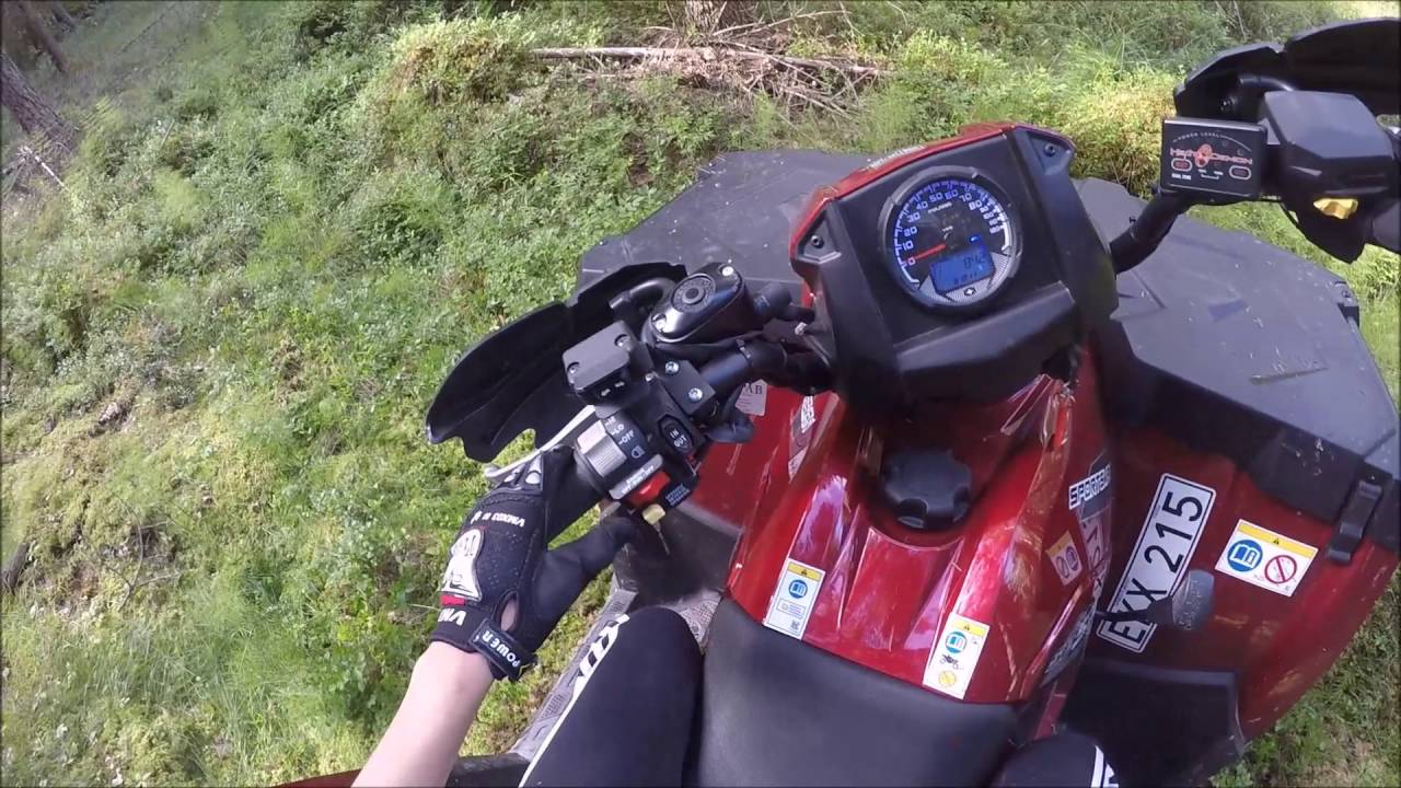 Riding the 570cc ATV Donuts and More - YouTube