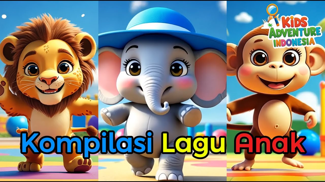 Gajah Topi Biru dan Lainnya 15 menit | Kids Adventure Indonesia - YouTube