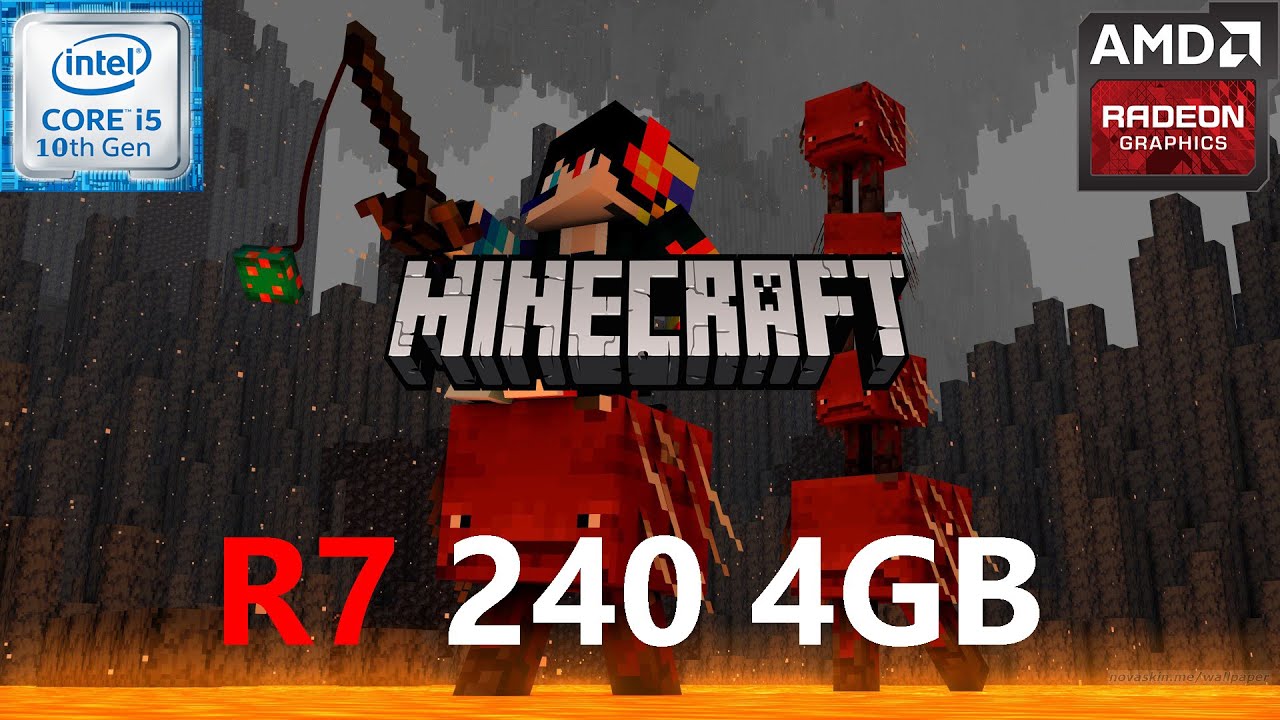 Minecraft R7 240 4GB 1.17.1 Optifine 1080p Gameplay - YouTube