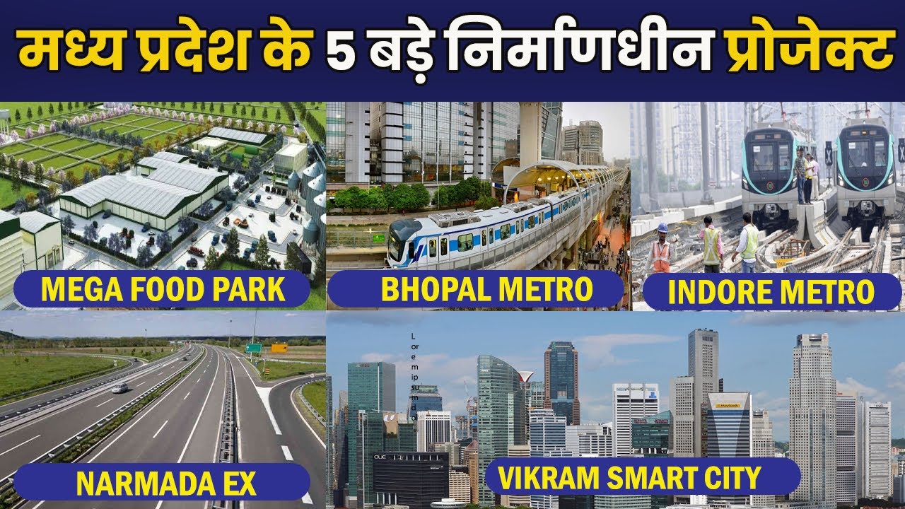 TOP 5 MEGA PROJECTS OF MADHYA PRADESH - YouTube