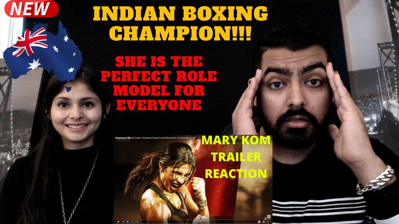 MARY KOM Trailer Reaction Review by an AUSTRALIAN COUPLE Sim & Mandeep | INDIAN BOXING CHAMPION ...