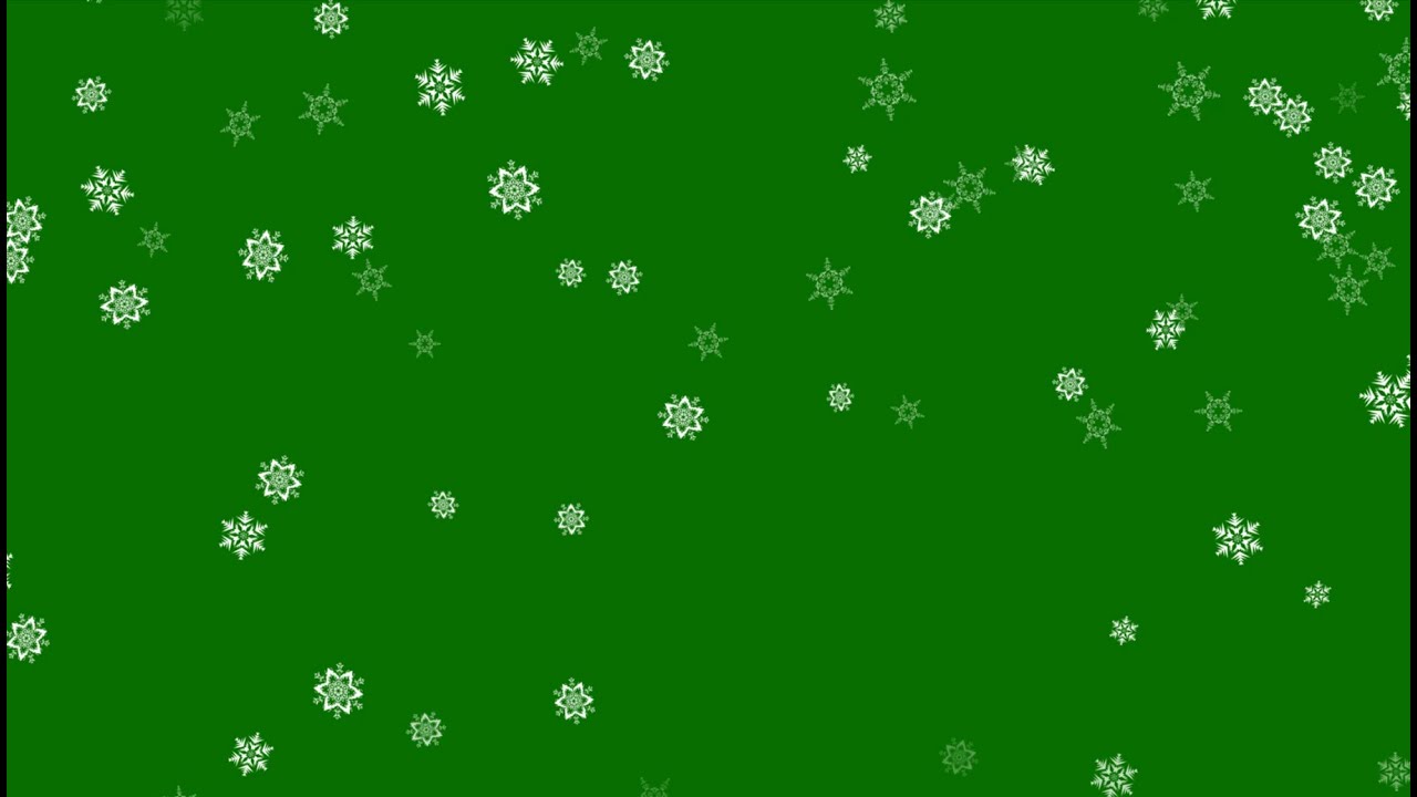 Green screen snowflakes, christimas, chroma key, footage snow flakes 1 ...