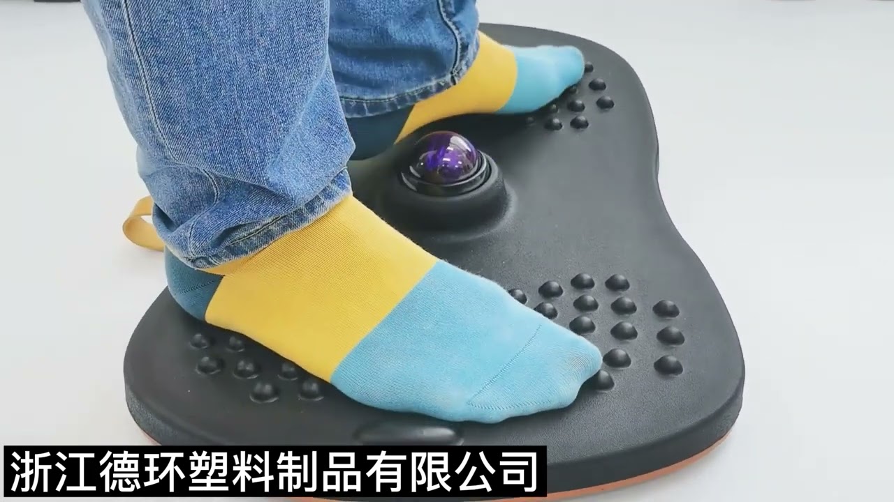 Standing Desk Mat Balance Board with Rollerball, Anti Fatigue Wooden ...