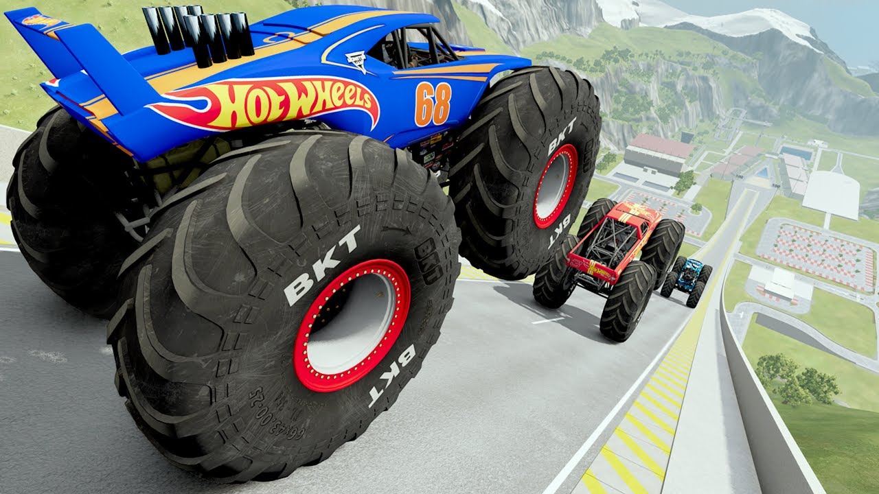 Epic High Speed Jumps #137 - BeamNG Drive | Griff's Garage - YouTube