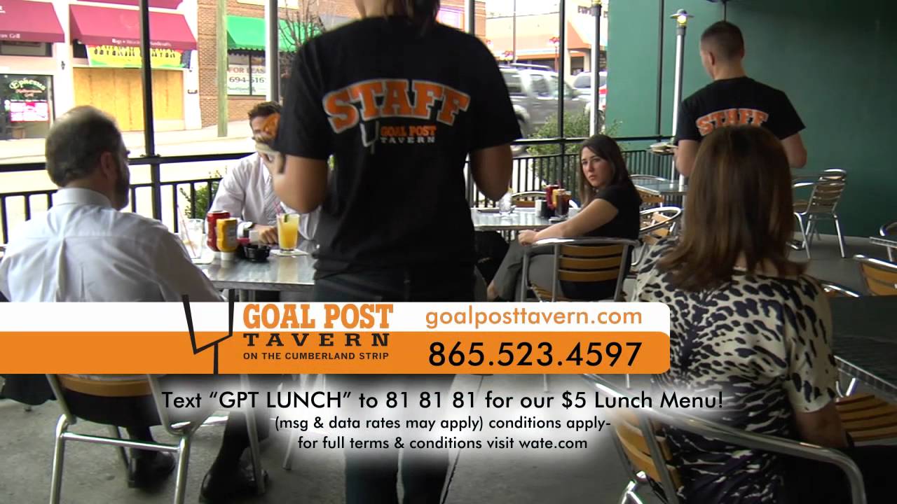 goal post tavern lunch - YouTube