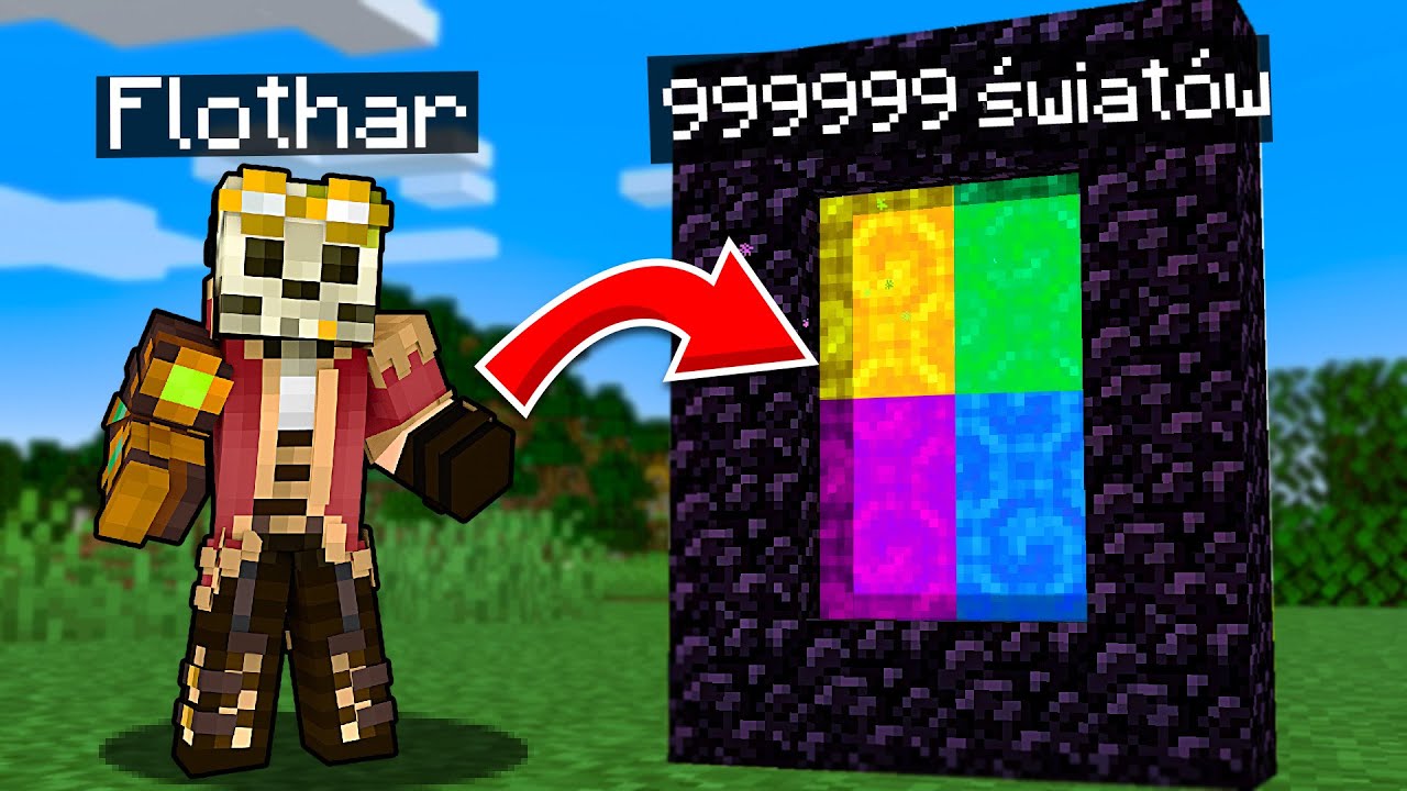 9999999999 NOWYCH ŚWIATÓW W MINECRAFT - CHALLENGE JAKIEGO JESZCZE NIE ...