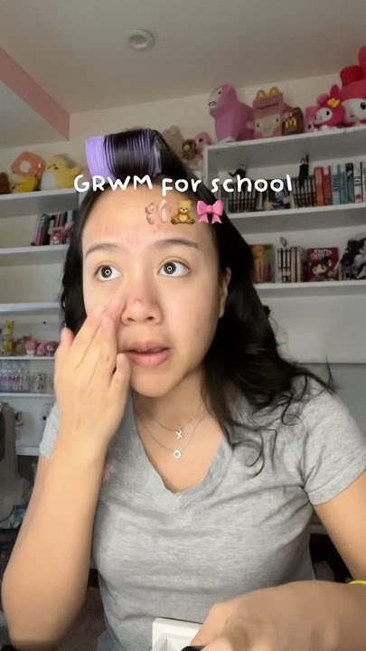 GRWM for school but im late (as always) #grwm #school #outfit #fyp - YouTube