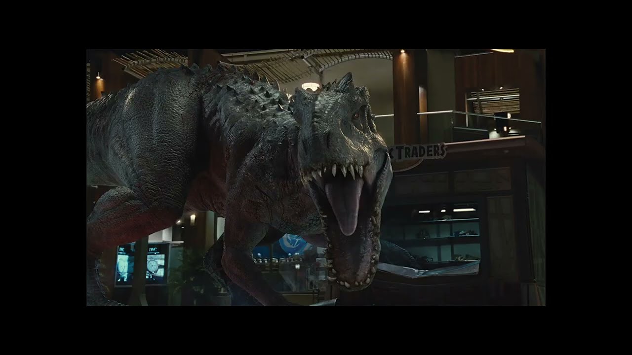 The black indominos Rex survived - YouTube