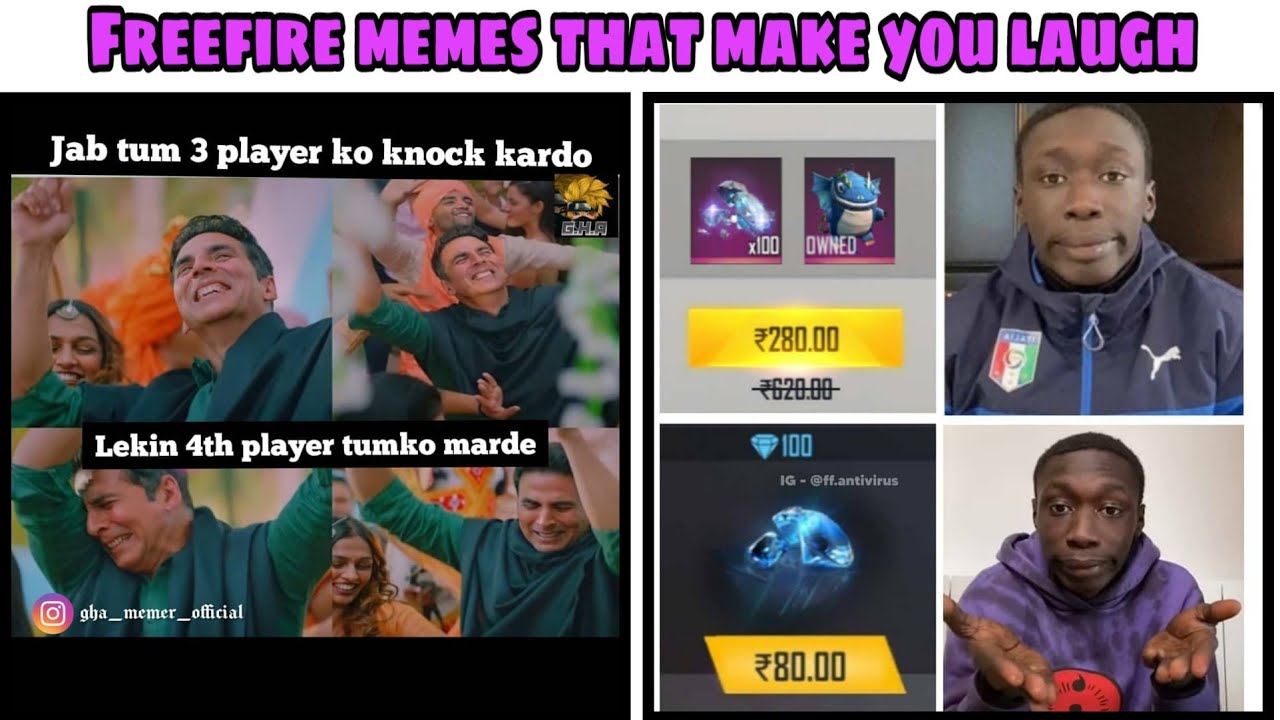 funny memes for free fire | free fire memes | Instagram meme | FREEFIRE ...