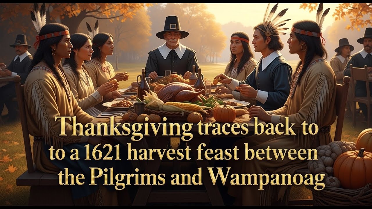 Thanksgiving traces back to a 1621 harvest feast between Pilgrims and ...