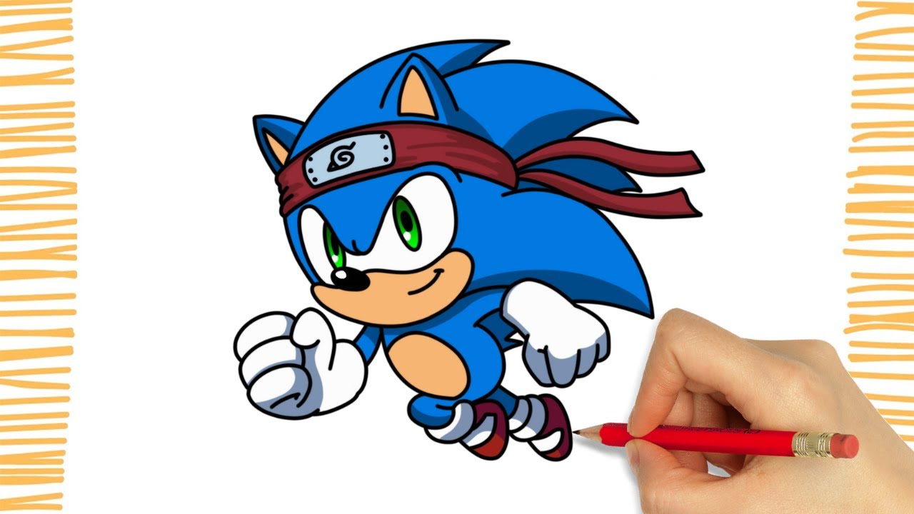 How To Draw SONIC NINJA I KONOHA I Easy - YouTube