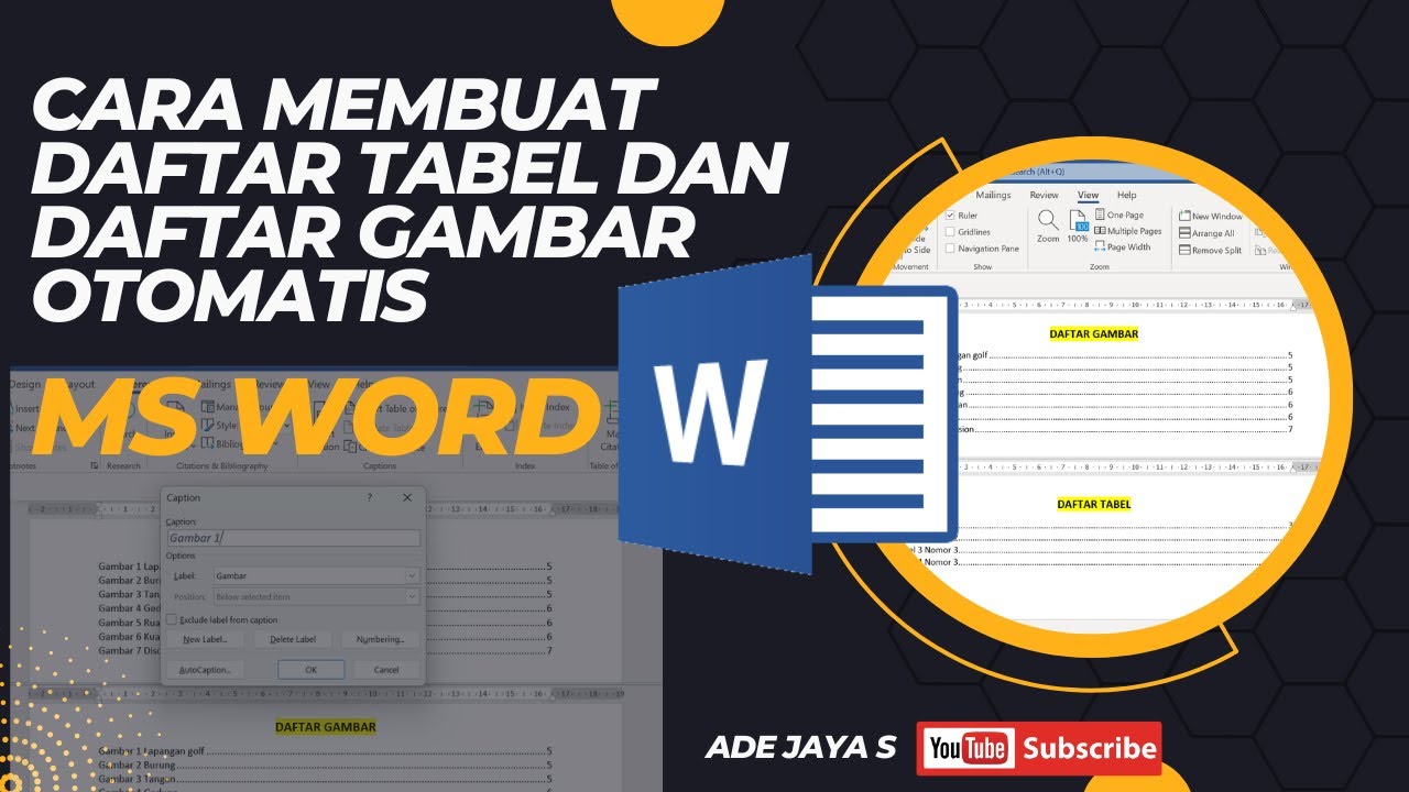 Cara Membuat Daftar Gambar dan Daftar Tabel Otomatis di Microsoft Word ...