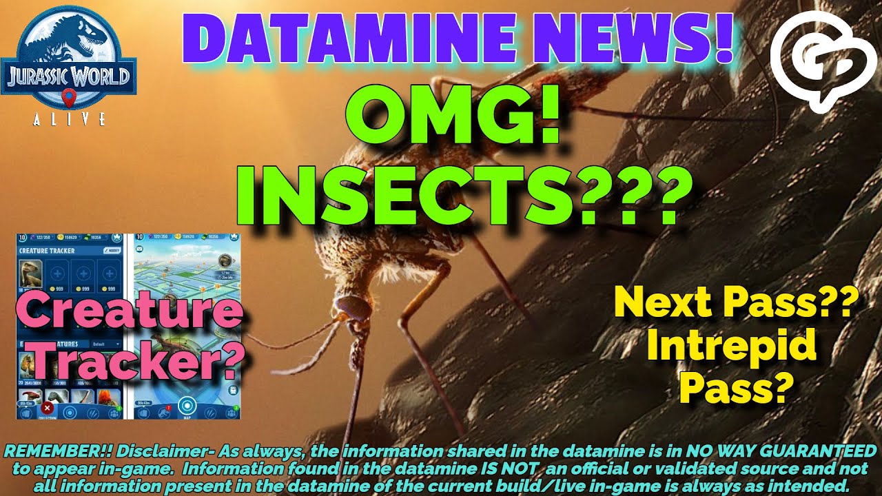 OMG! INSECTS COMING TO JURASSIC WORLD ALIVE?? - HUGE DATAMINE!! - YouTube