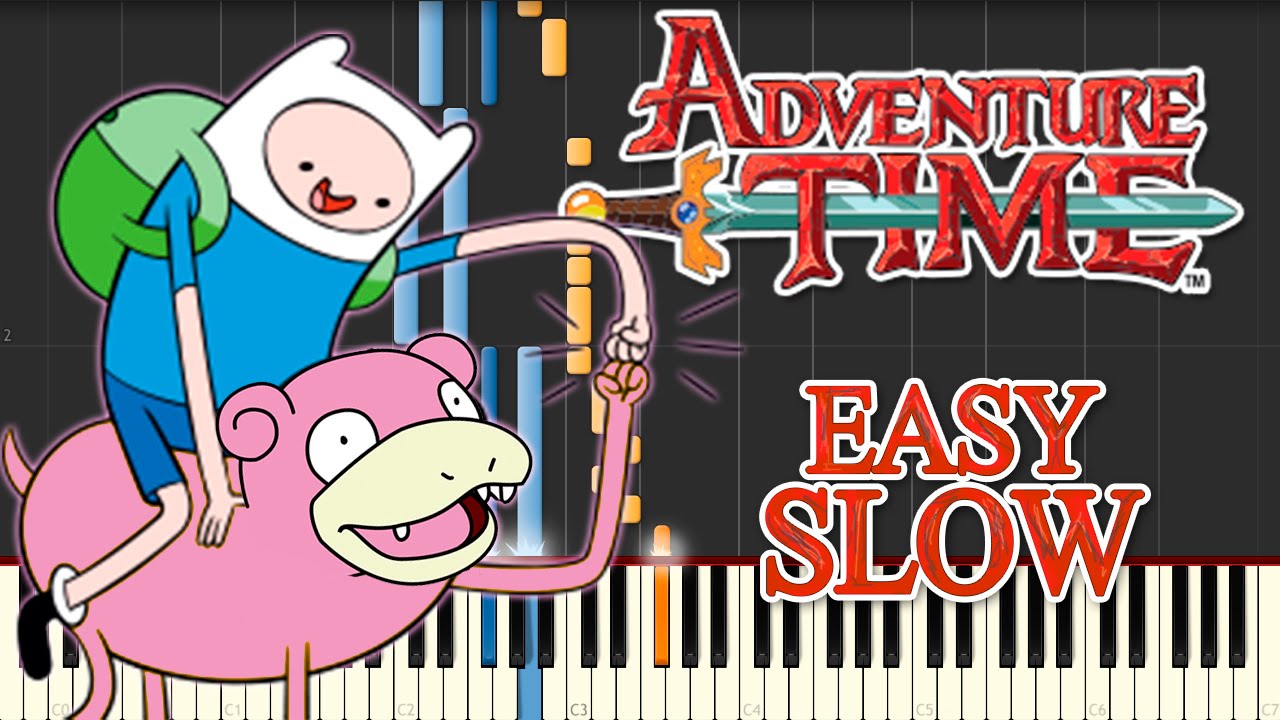 Adventure Time - Main Theme (Piano Tutorial - Synthesia) / Easy Slow ...