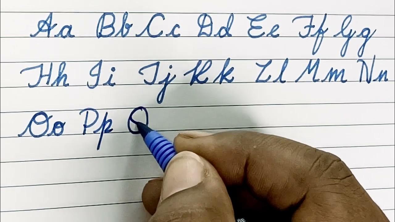 How to write English Cursive Letters Capital and small letters. - YouTube
