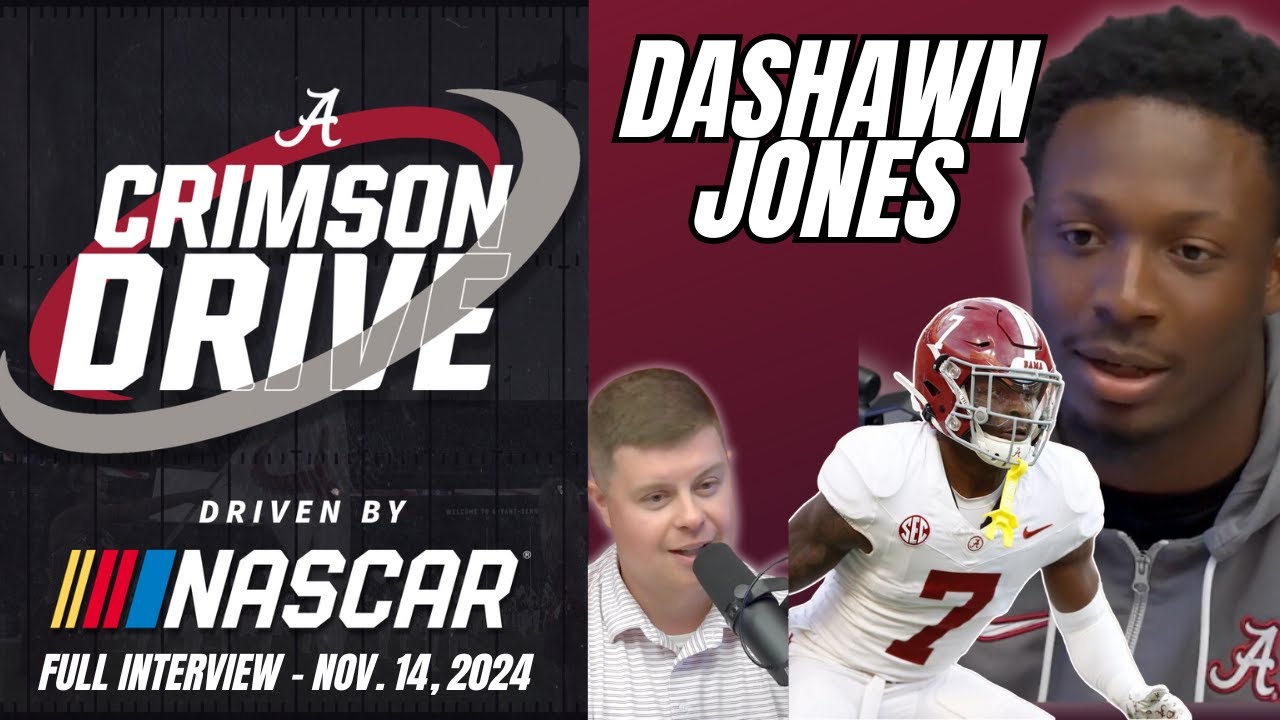 Alabama Football - DaShawn Jones - Crimson Drive Interview - 11-07-24 ...