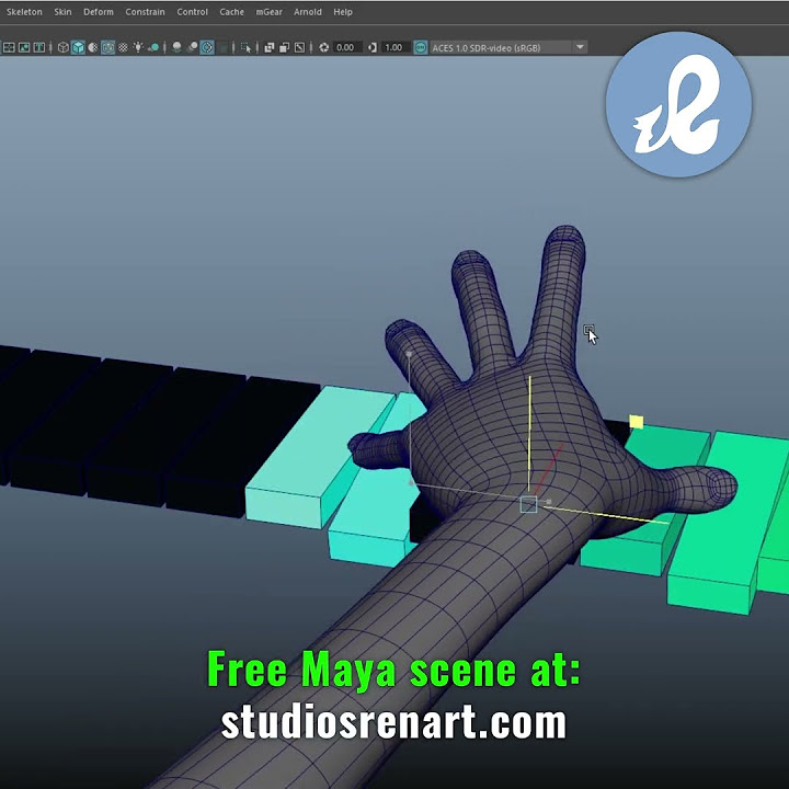 #download this #maya MASH #piano #rig for #free - YouTube