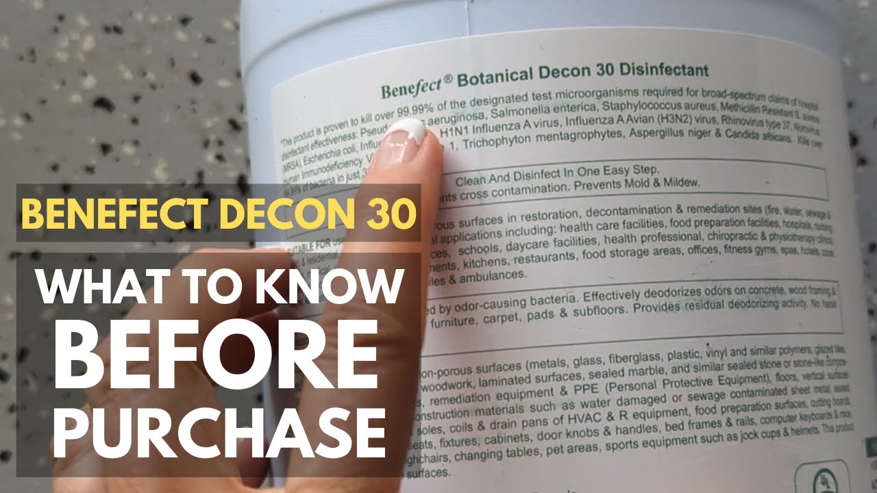 Treating MOLD has never been EASIER! Benefect Decon 30 To the rescue ...