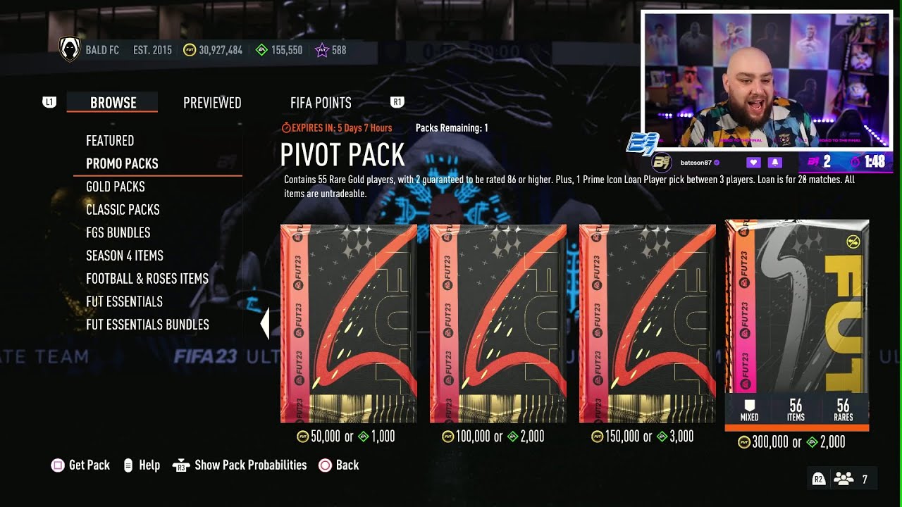 Bateson87 opens his 300k Pivot Pack - YouTube