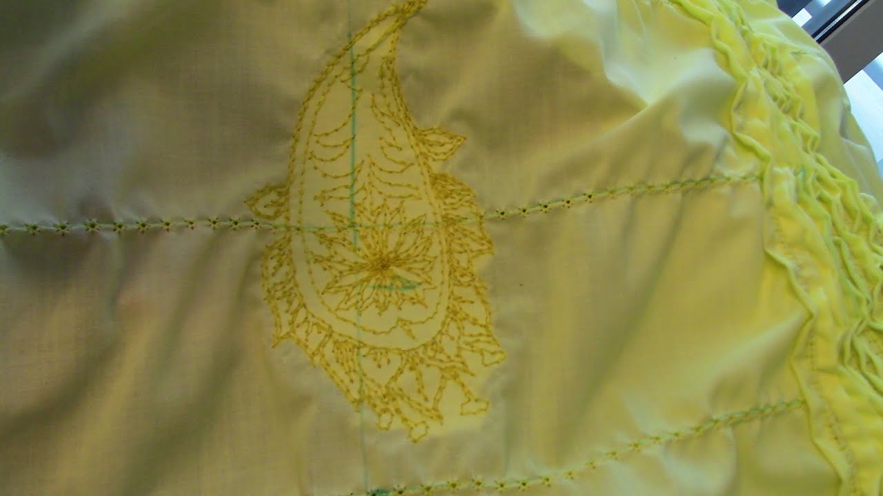 Embroidery Using Top Stitch Thread - YouTube