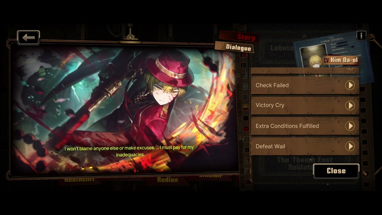 The Thumb Sinclair Defeat and check fail Dialogue. - YouTube